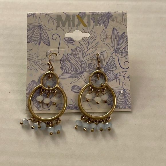 Mixit | Jewelry | New Blue Beaded Mixit Earrings J2 | Poshmark